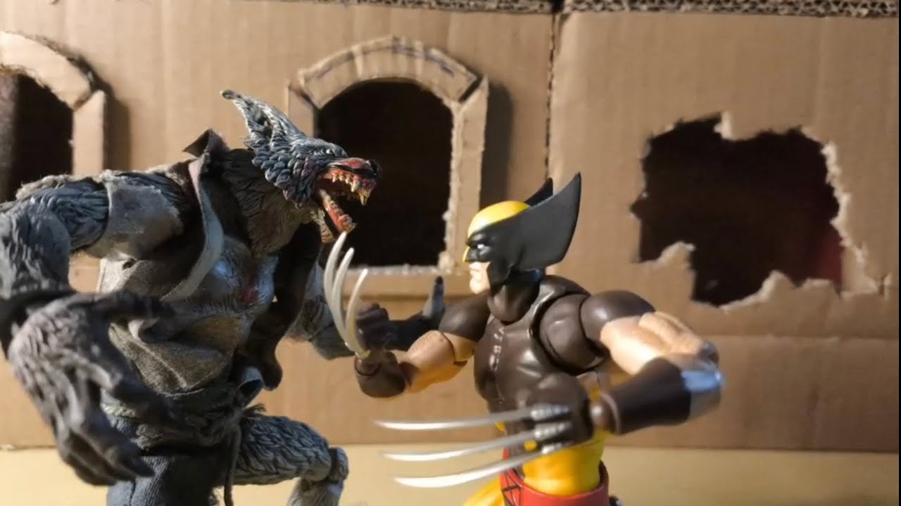 Stop motion wolverine vs werewolf #wolverine #stopmotion - YouTube