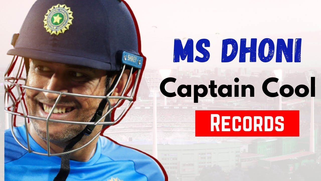 Top 15 Cricket Records of MS Dhoni - YouTube