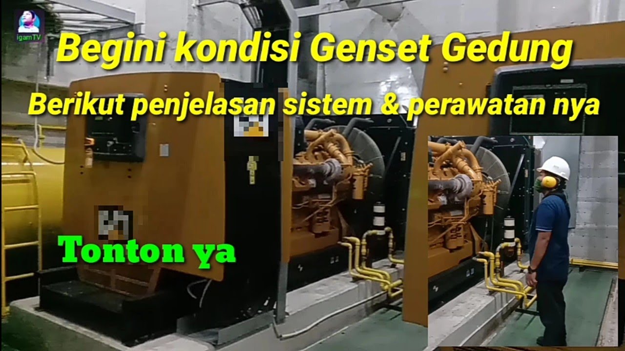 Begini kondisi Genset gedung high rise - YouTube