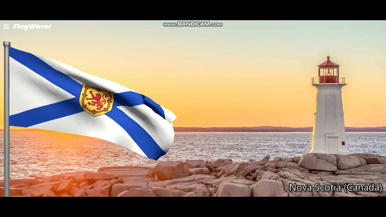 Nova Scotia Provincial Flag and Provincial Song - YouTube