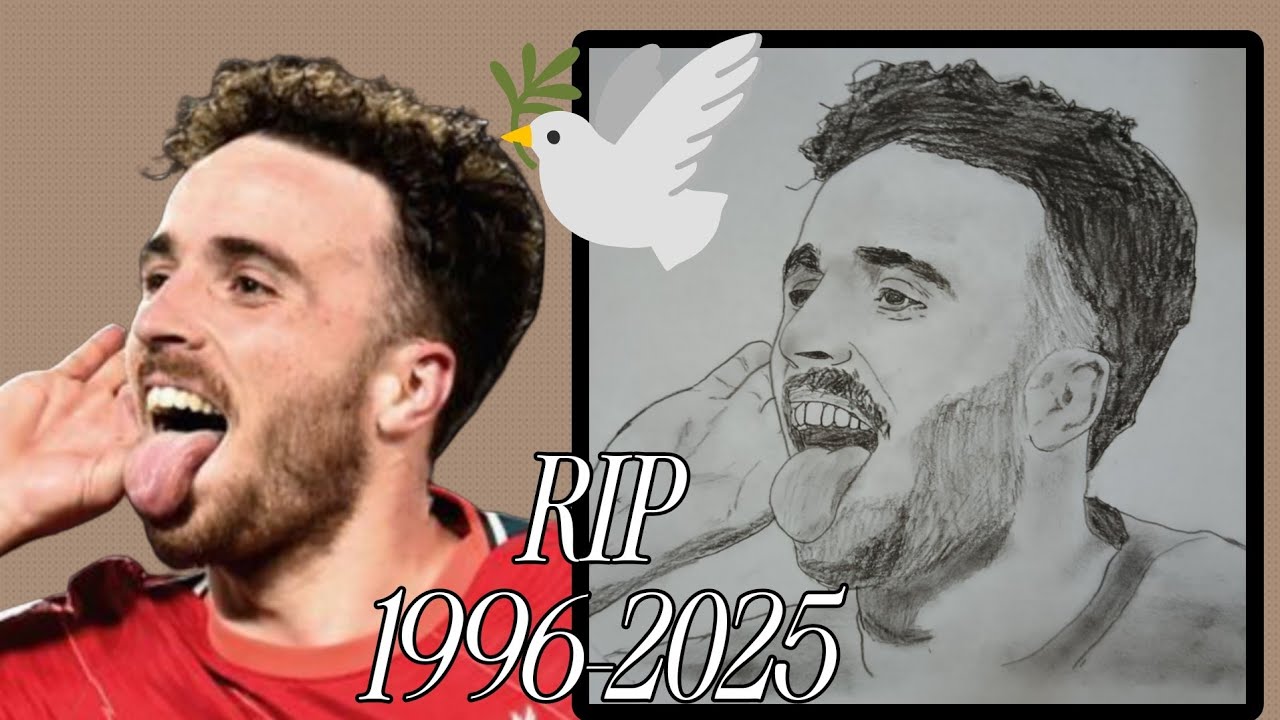 drawing diogo jota | RIP 1996-2025 💔 - YouTube