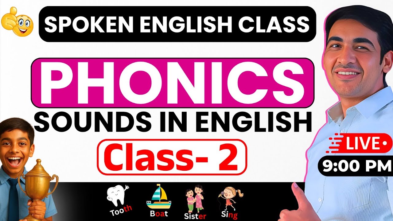 Phonics Sounds In English Class -2 | English Speaking Practice ...