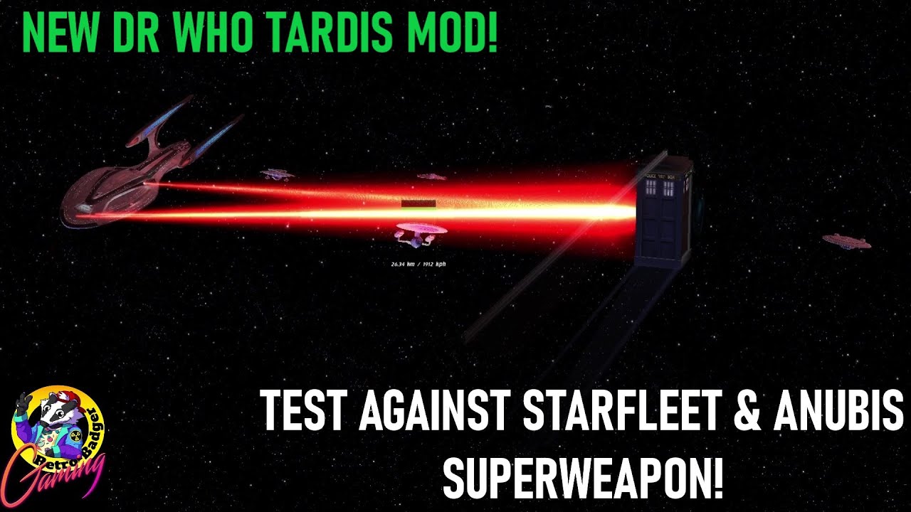 NEW DR WHO - TARDIS - Battle Tests - Starfleet Fleet Anubis Superweapon ...