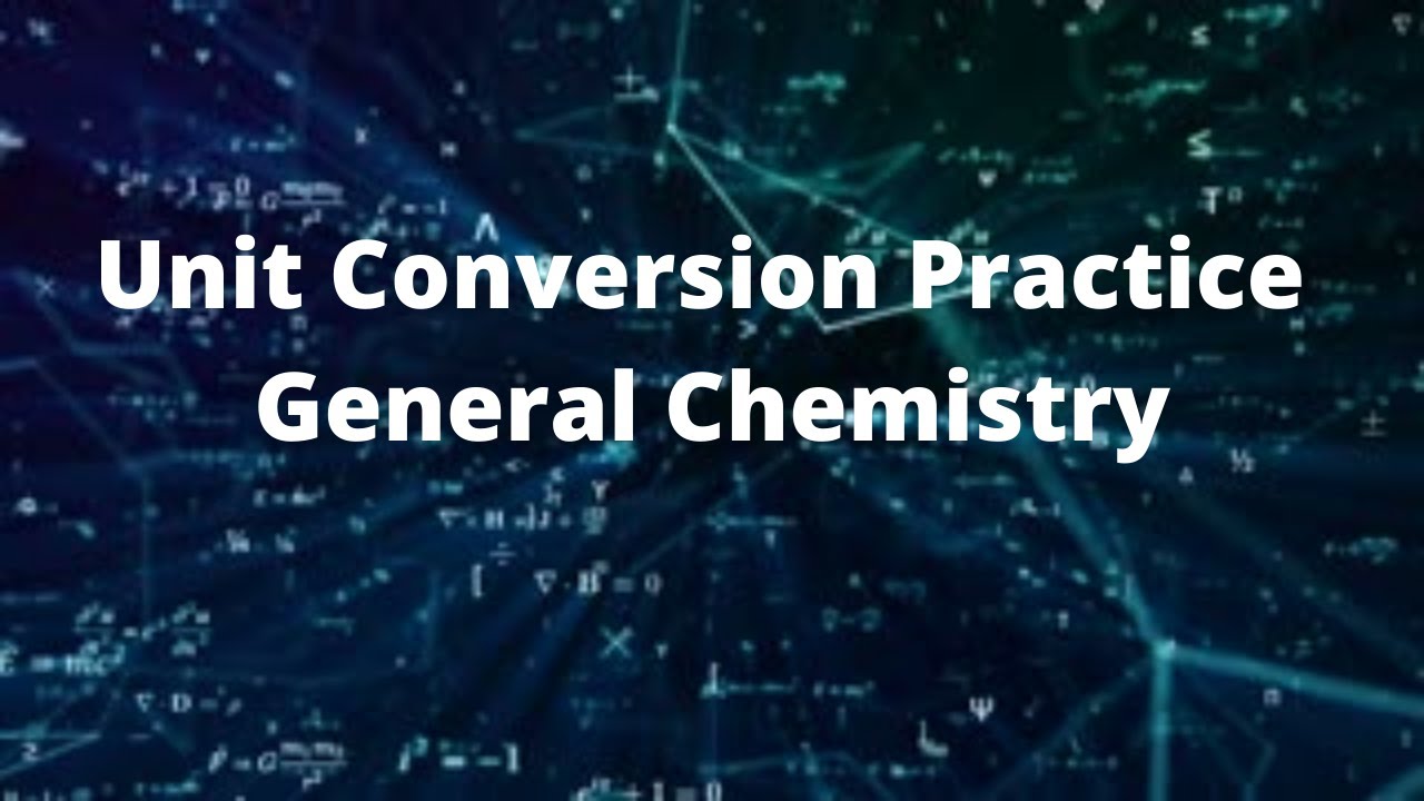 General Chemistry Unit Conversion Harder problems - YouTube