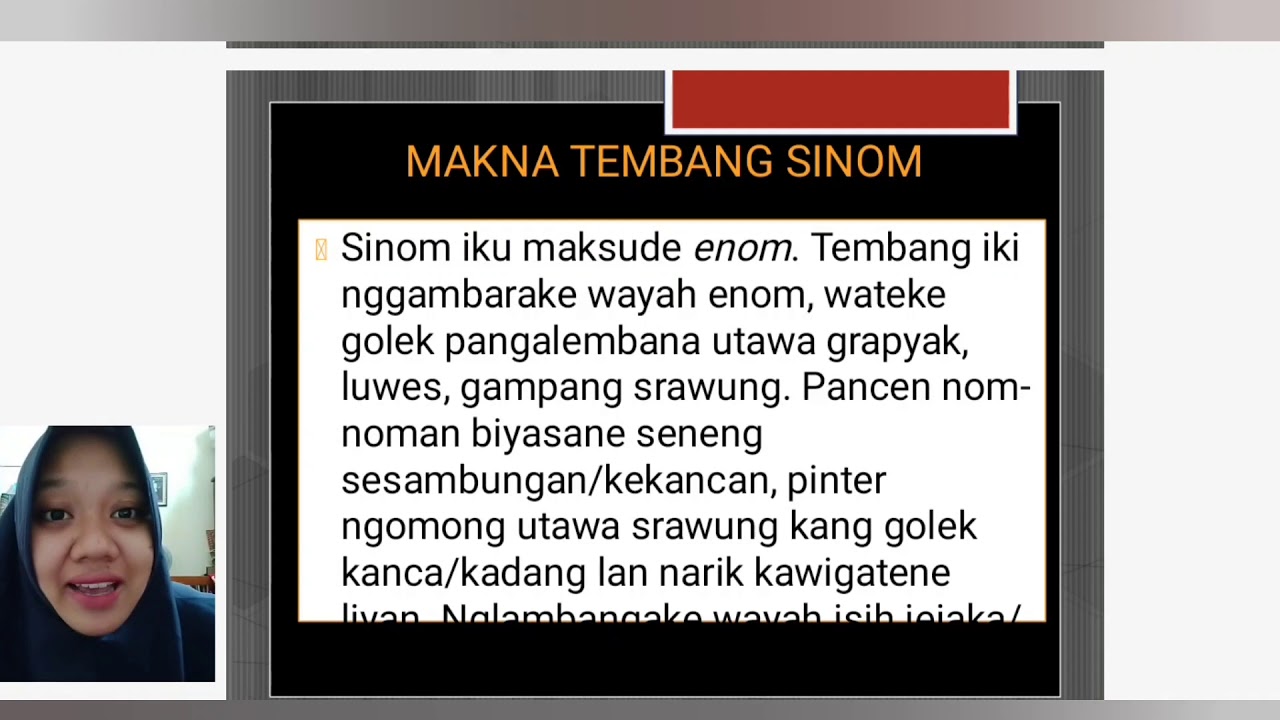 TEMBANG SINOM KELAS X - YouTube