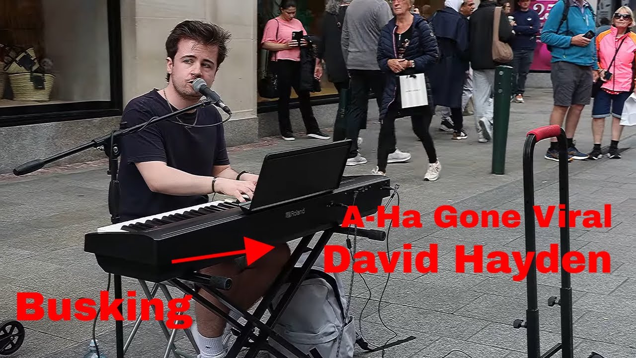 Crowd-Stopping Voice! David Hayden’s Stunning A-ha Cover LIVE Busking ...