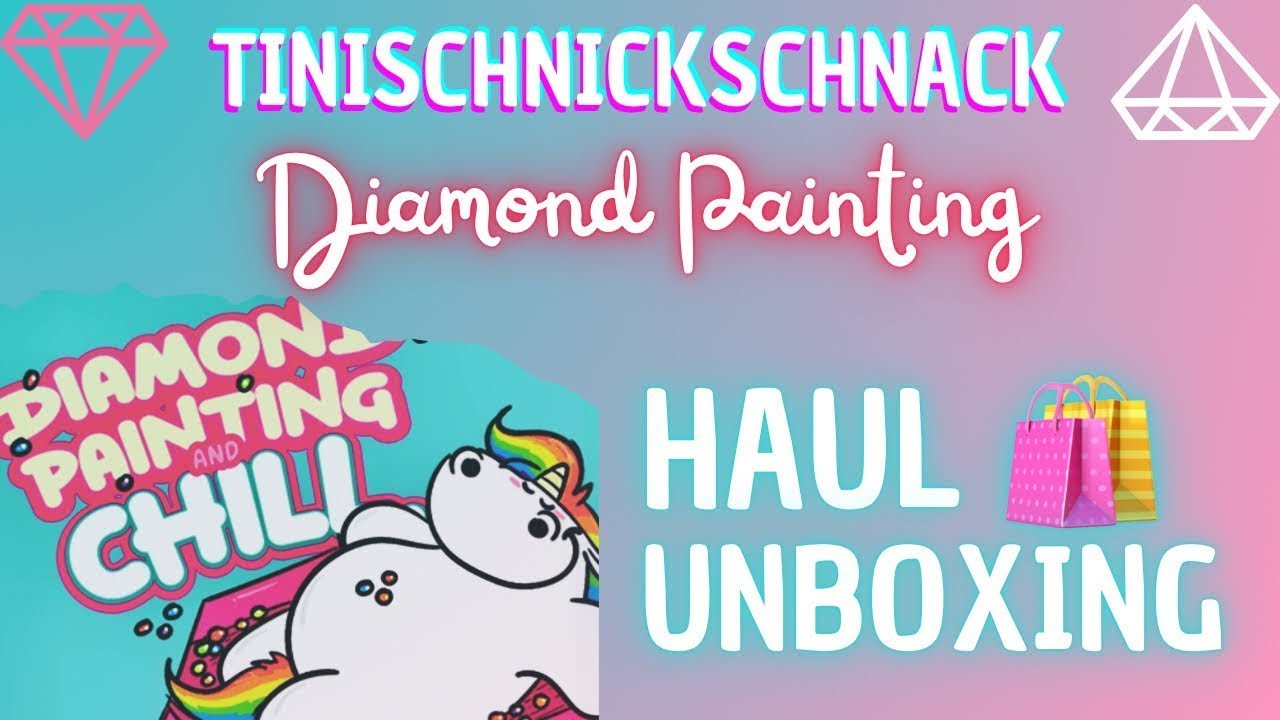 UNBOXING 💎 Tini Schnickschnack Diamond Painting Bild Tasse # ...