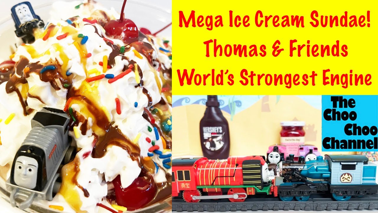 Thomas & Friends Build a Mega Ice Cream Sundae - World's Strongest ...