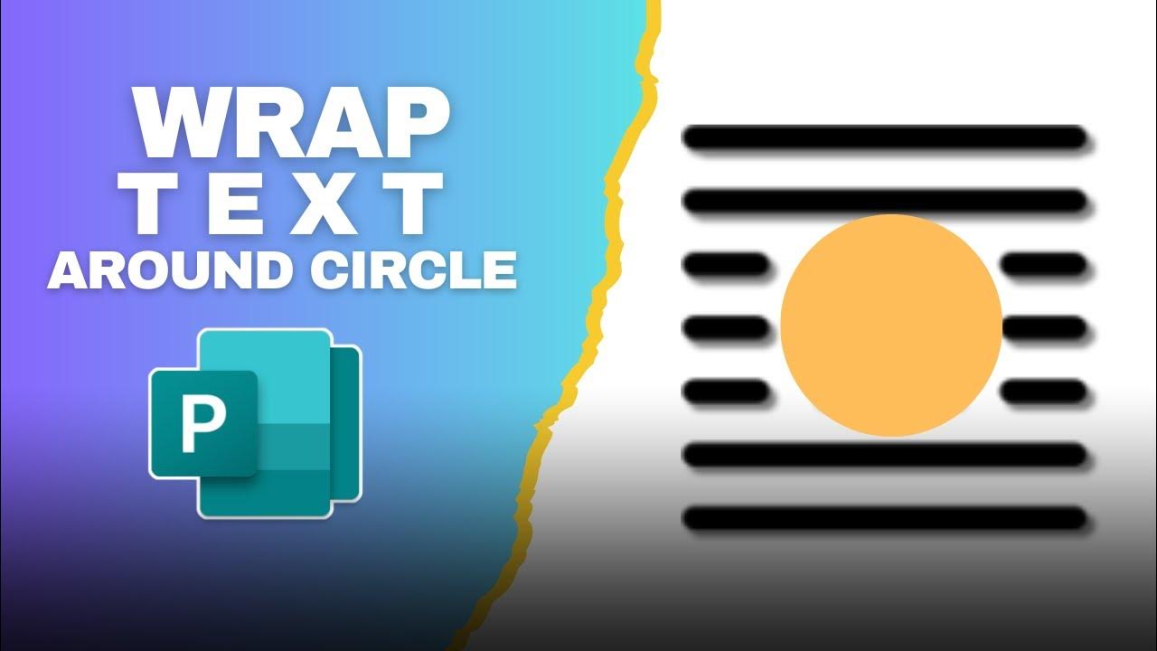 How to Wrap Text Around a Circle in Publisher Document - YouTube