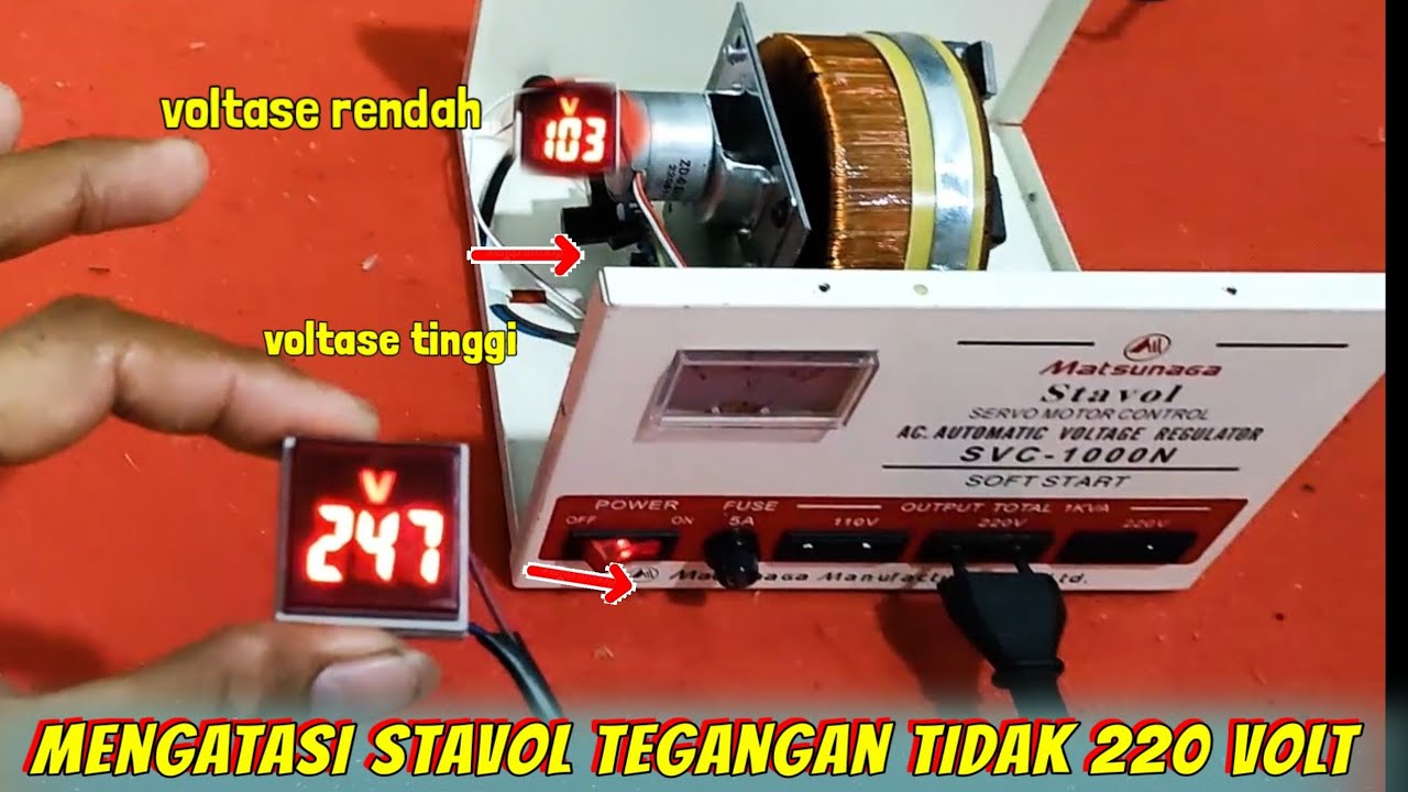 stavolt tegangan rendah atau tinggi (tidak 220v) - YouTube