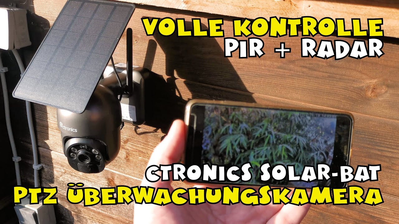 Ctronics IP Überwachungskamera PTZ PIR Radar - YouTube