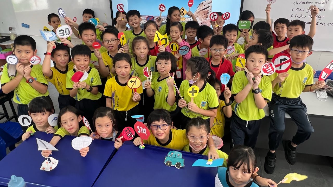 3A Yuk Chai (2023) Road Sign English Project #Safety #FunLearning - YouTube