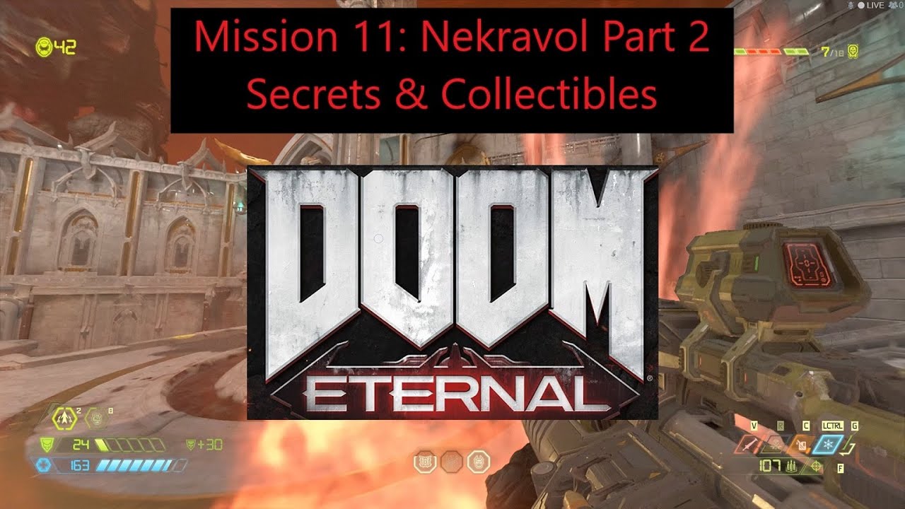 DOOM Eternal: "Nekravol Part 2" Secrets & Collectibles - YouTube