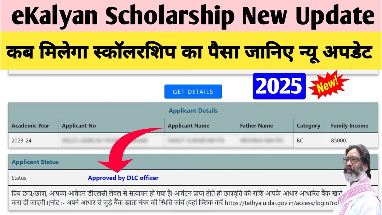 eKalyan Scholarship 2023-24 Approved by DLC Officer New Letest Big ...