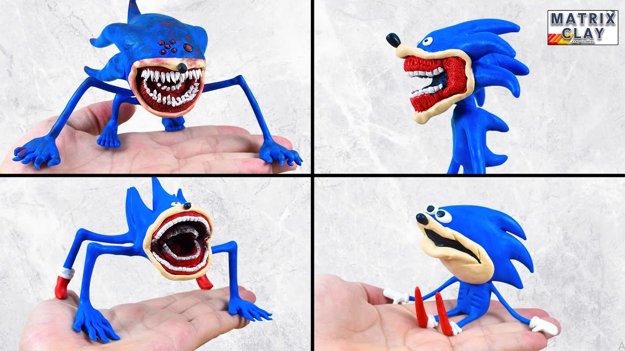 MAKING SONIC TAPES- SHIN SONIC WITH CLAY | CLAY TUTORIAL #live #sonic ...