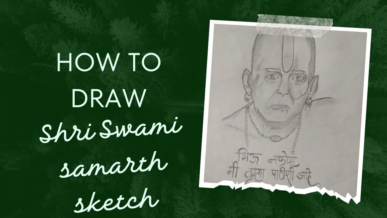 How To Draw Shri Swami Samarth Sketch | - YouTube
