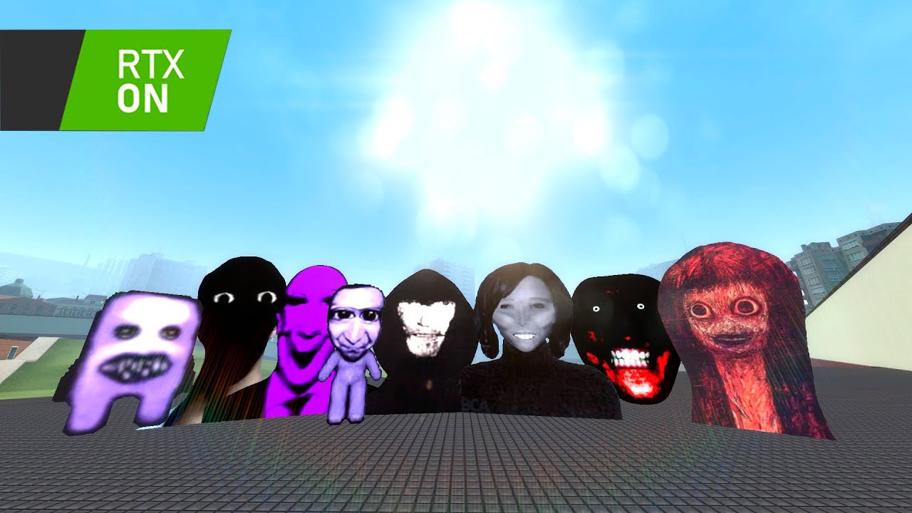 4k GRAPHICS IN GMOD with All Nicos Nextbots - YouTube