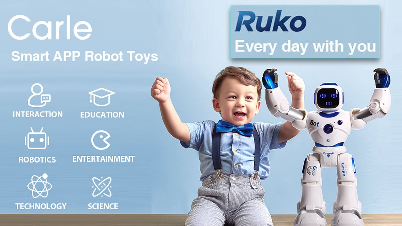 Ruko Smart Robots for Kids, Large Programmable Interactive RC Robot Toy ...
