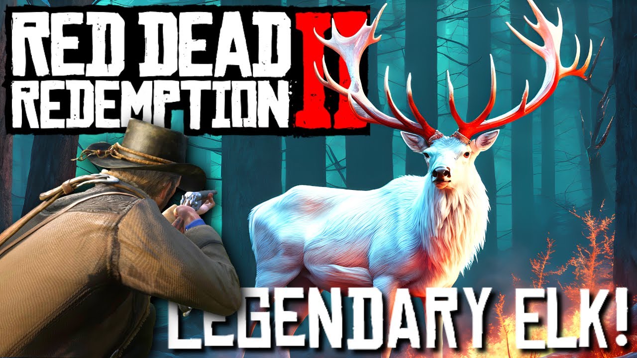 Hunting the ALBINO LEGENDARY Elk in Red Dead Redemption 2! - YouTube