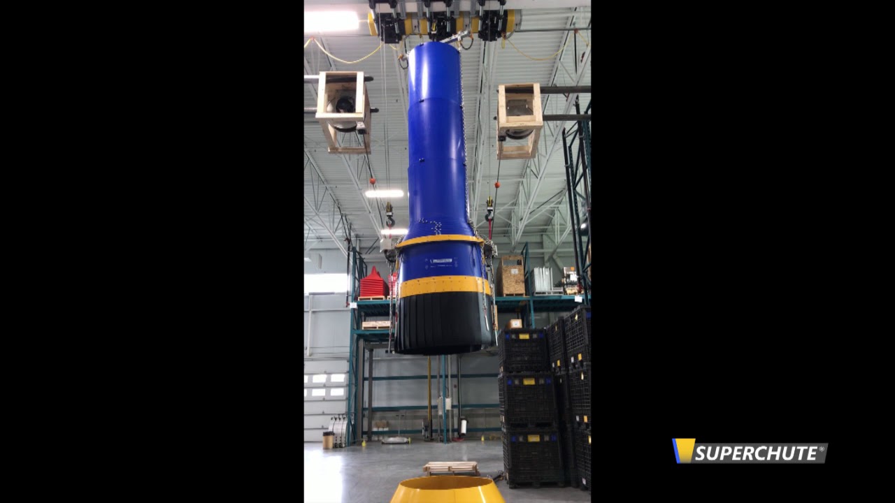 Automated Telescopic Chute with Skirt Sensors and Reelers - YouTube