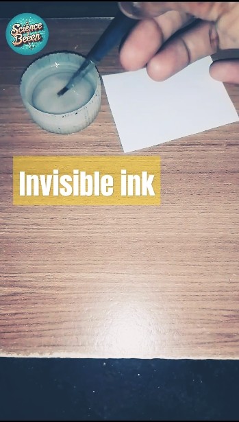 How to make invisible ink at home. - YouTube