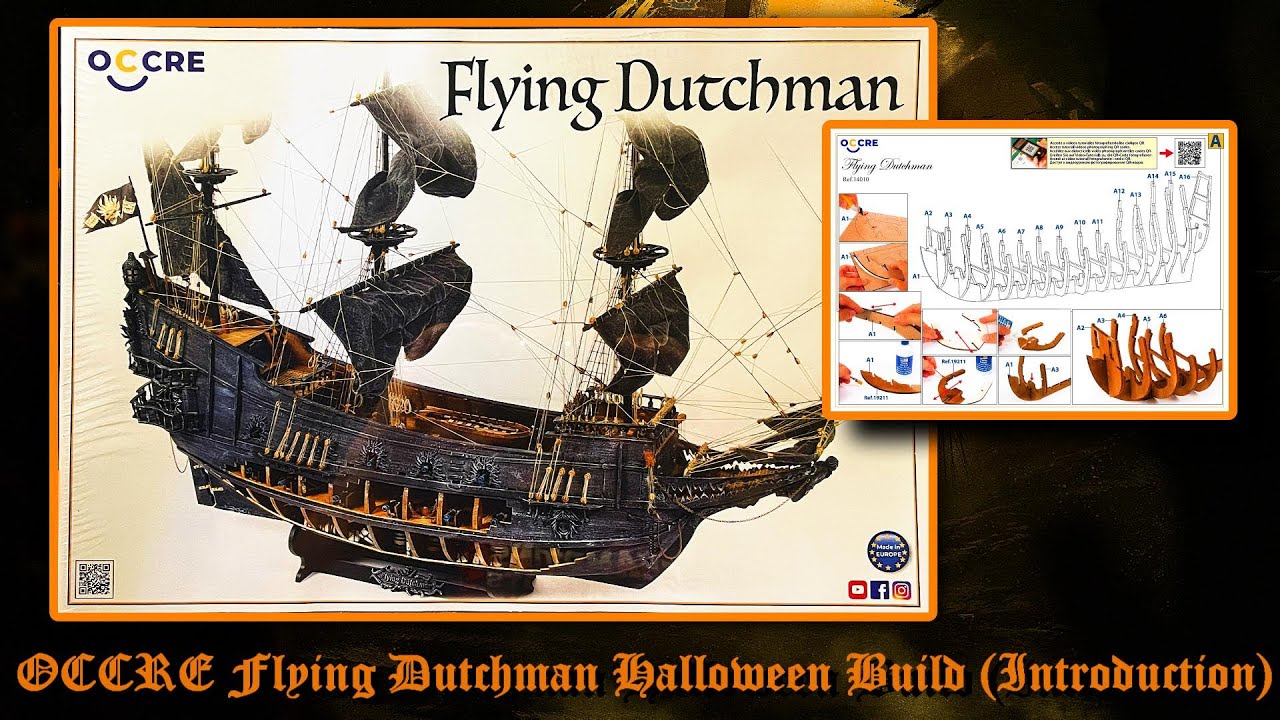 OCCRE Flying Dutchman 1:50 Scale Wooden Model Kit Halloween Build ...