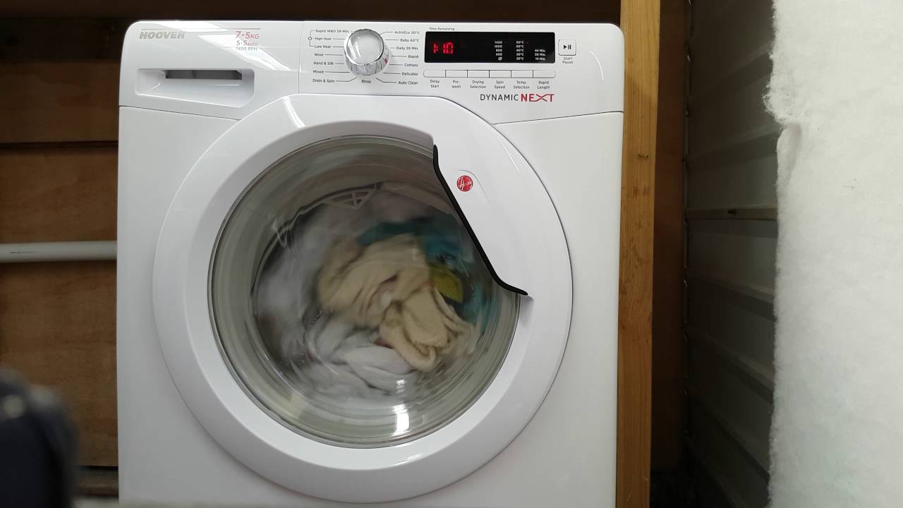 Hoover dynamic next cotton 90 6/10 - YouTube