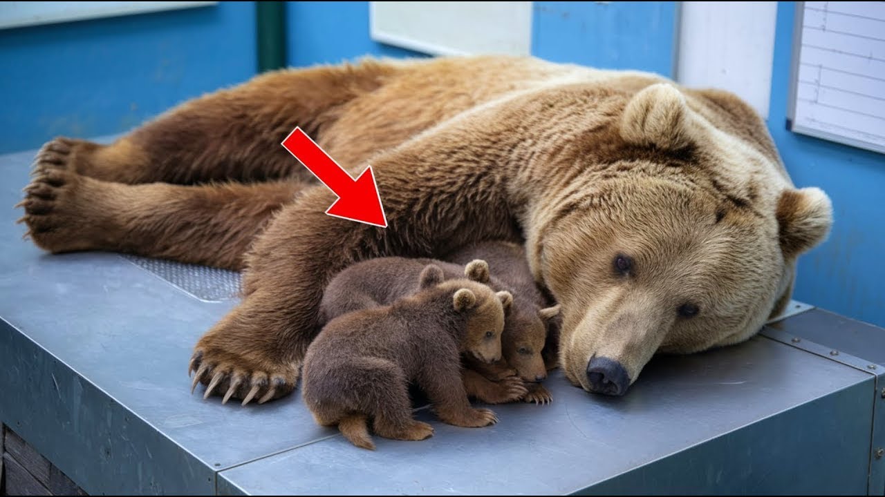 MOTHER BEAR gave birth to FIVE cubs – then something INCREDIBLE ...