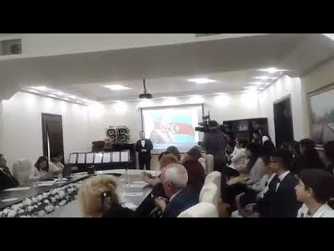 Eli Muradov Umummilli Lider Heyder Eliyevin 95 illik yubileyine hesr edilmiş tedbirde cixis etmisdir