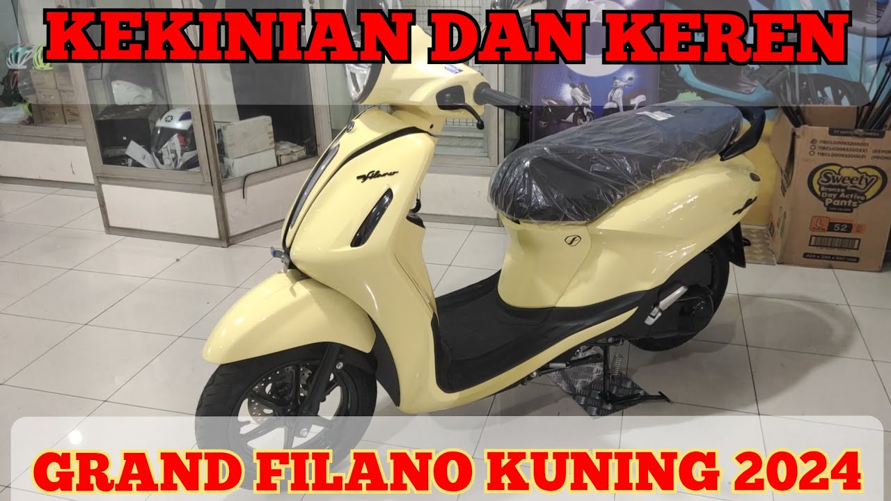 KEKINIAN DAN KEREN || YAMAHA GRAND FILANO KUNING 2024‼️ #yamaha # ...