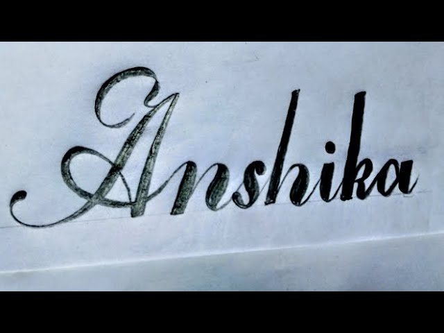 Anshika Name Logo