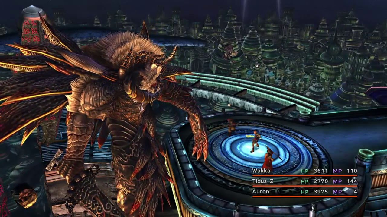 FINAL FANTASY X Remaster Boss battle Braska's Final Aeon - YouTube