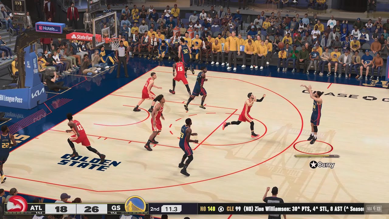 NBA 2K25 Gameplay (PS5) Warriors vs Hawks Hall of Fame Difficulty - YouTube