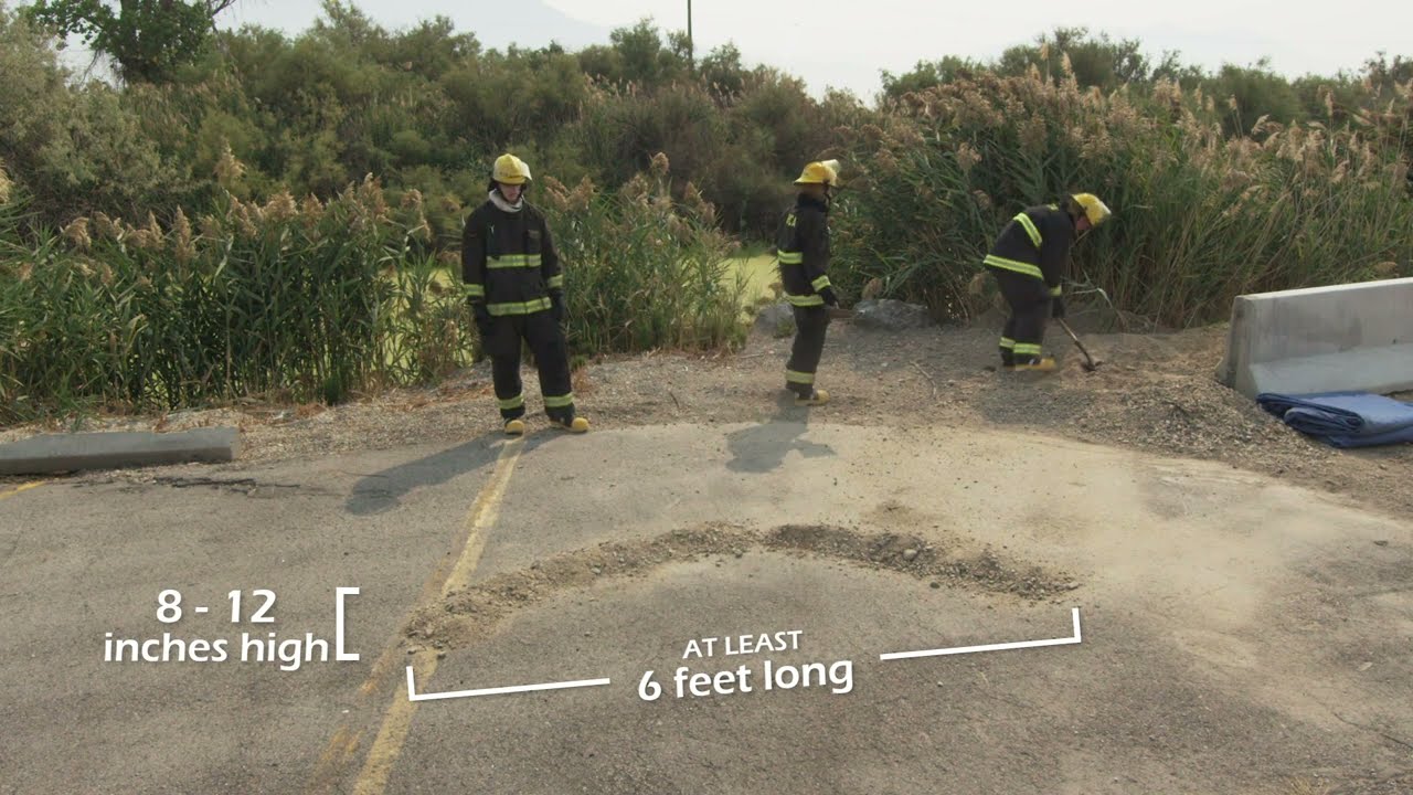UFRA HazMat Operations Skill 14 • Constructing a Dam - YouTube