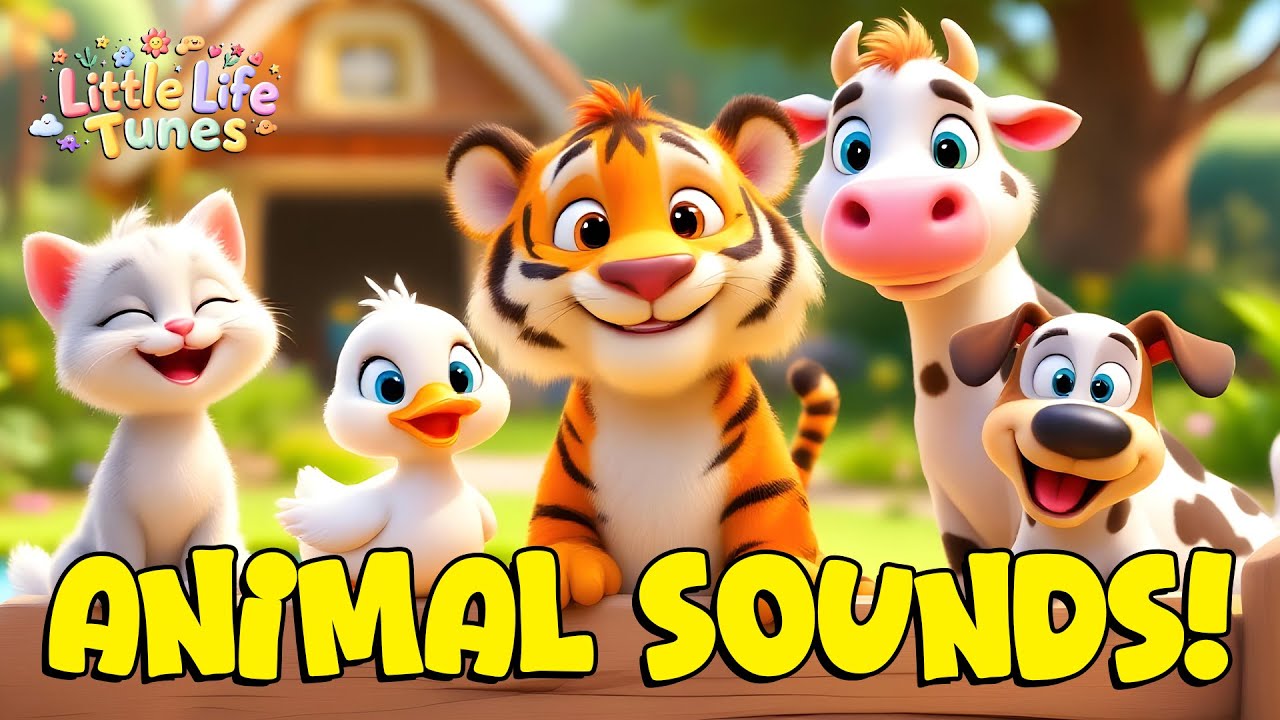 Animal Sounds Song *ANIMATED* | Songs For Kids | Toddler Songs - YouTube