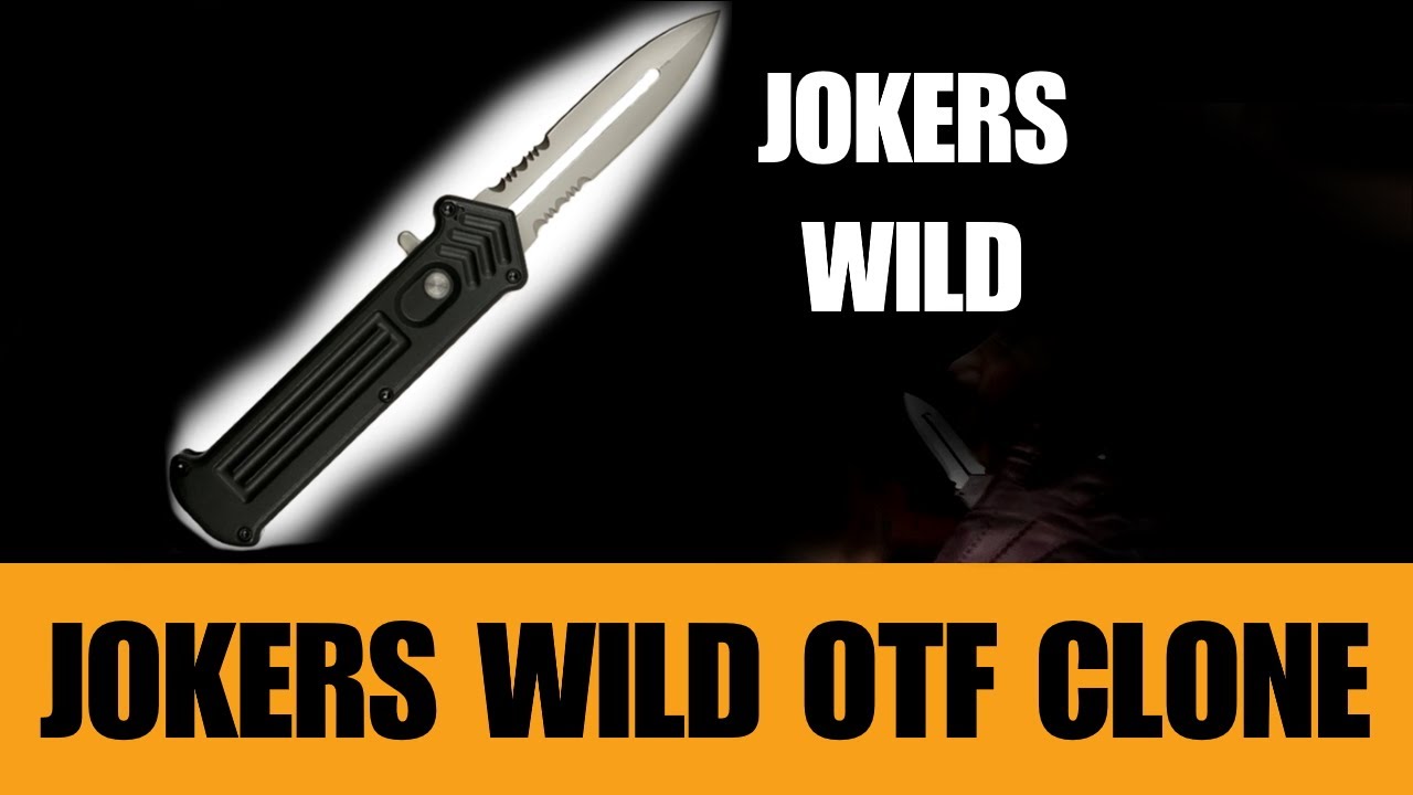 Joker's Wild OTF (Cupid Clone) Knife Black - YouTube