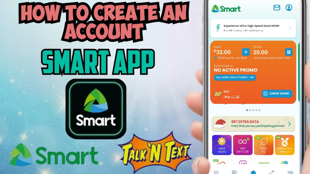 Smart app Tutorial | How to create account in Smart app | TNT & Smart ...