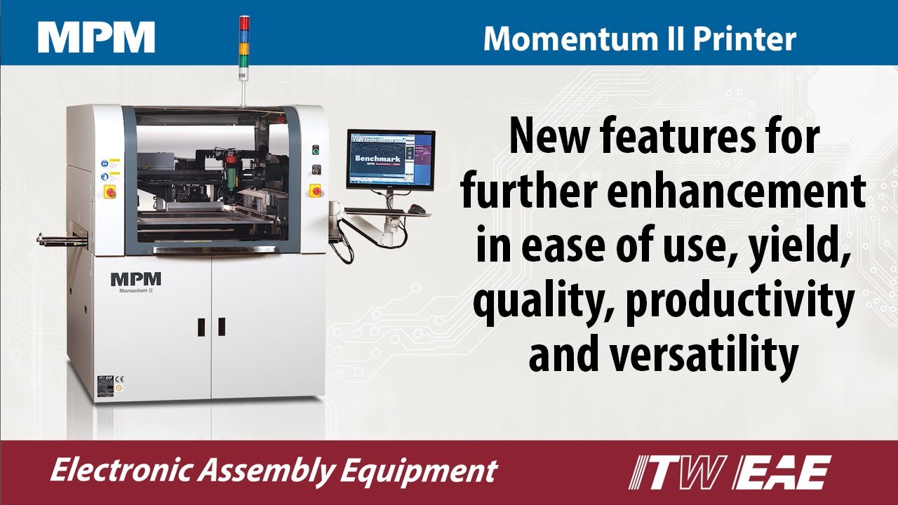 MPM Momentum II Stencil Printer - YouTube