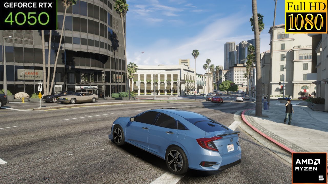 GTA 5 Gmaeplay+Test On HP Victus 15 Amd Ryzen 5 8645HS | RTX 4050With ...