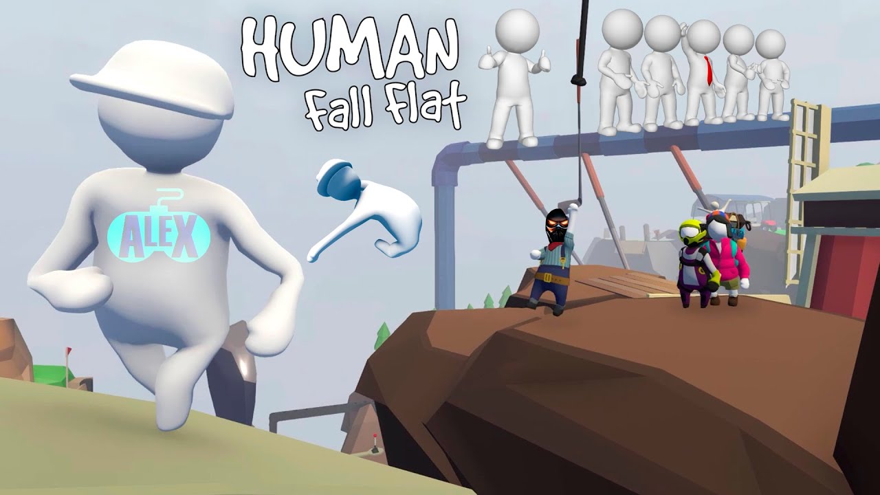 ZOMBIE FALL: Human Fall Flat ПРИКЛЮЧЕНИЕ АЛЕКСА И ЗОМБИ С ГОЛОВОМКАМИ ...