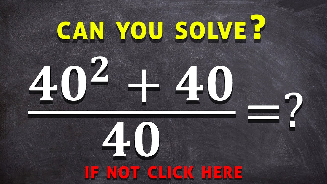 You should know this easy solution trick! | Math Olympiad Problem ...