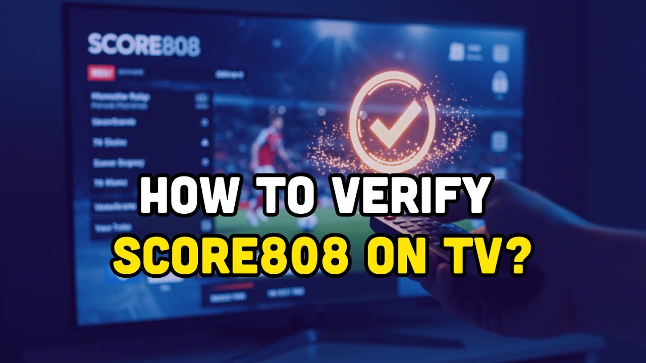How To Verify Score808 On TV? - YouTube