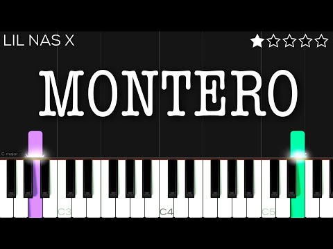 Lil Nas X - MONTERO (Call Me By Your Name) | EASY Piano Tutorial