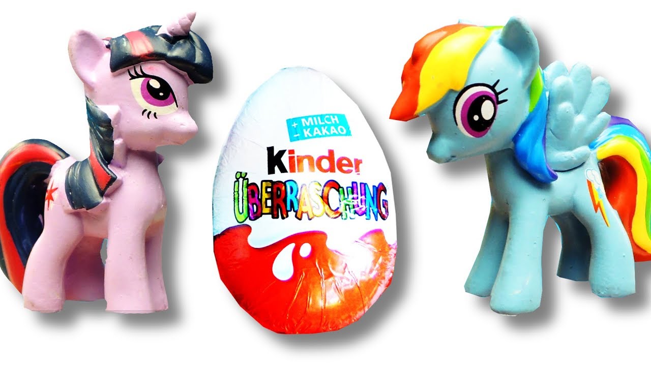 My Little Pony Kinder Surprise Eggs Opening with MLP Toys - YouTube