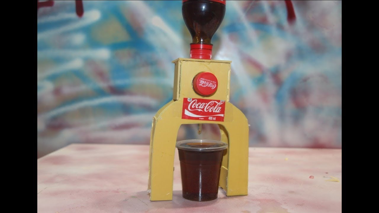Coca Cola Fountain Machine DIY | Homemade - YouTube