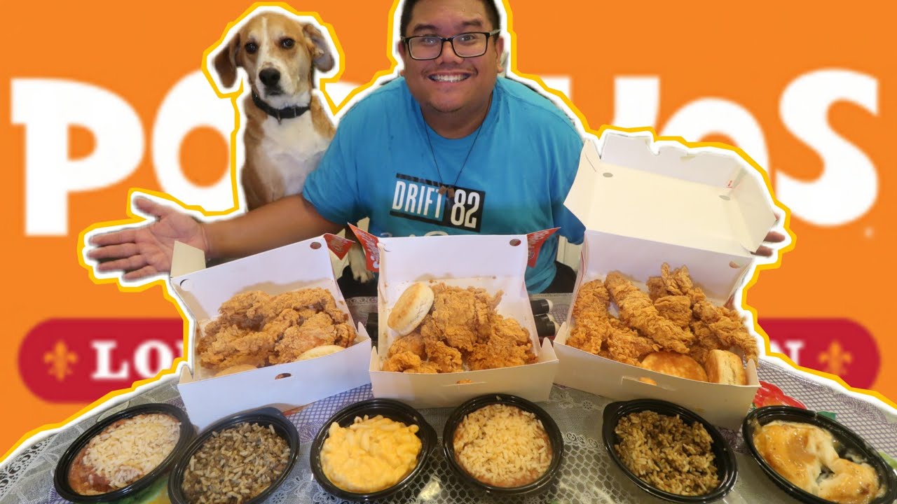Popeyes Chicken Tender Family Challenge - YouTube