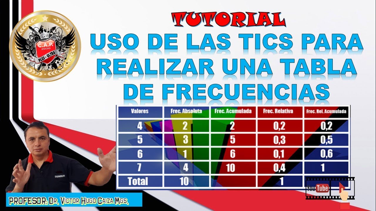 USO DE LAS TICS PARA REALIZAR UNA TABLA DE FRECUENCIAS PLUS ULTRA - YouTube