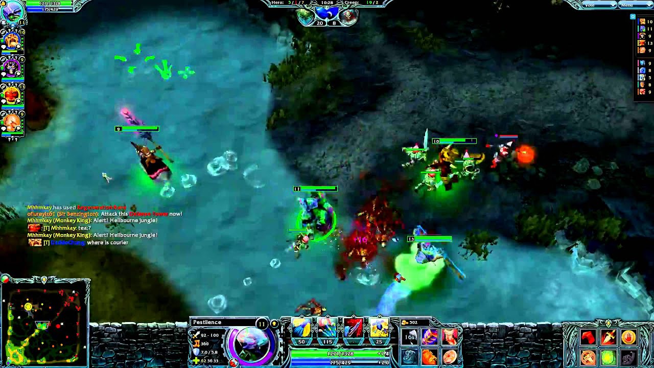 HoN practice game - Pestilence - YouTube