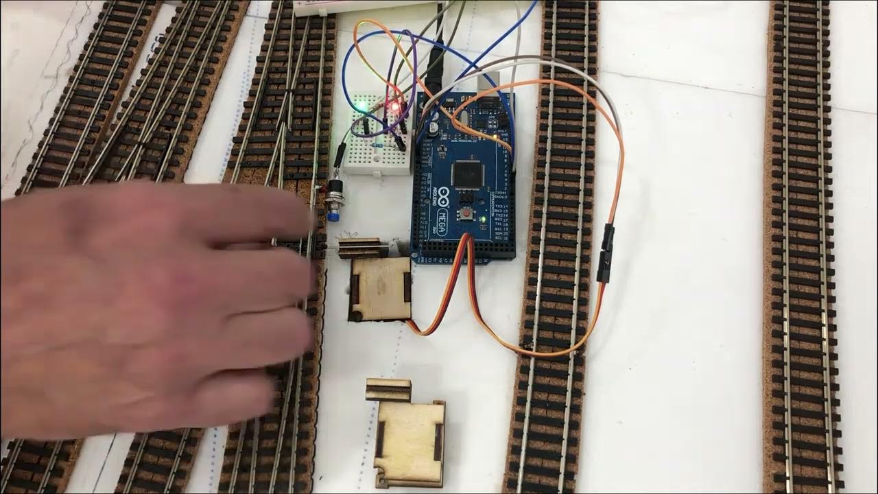 AMV Desvio Automático com Servo 9g e Arduino Automatic Turnout with servo motor and Arduino ...