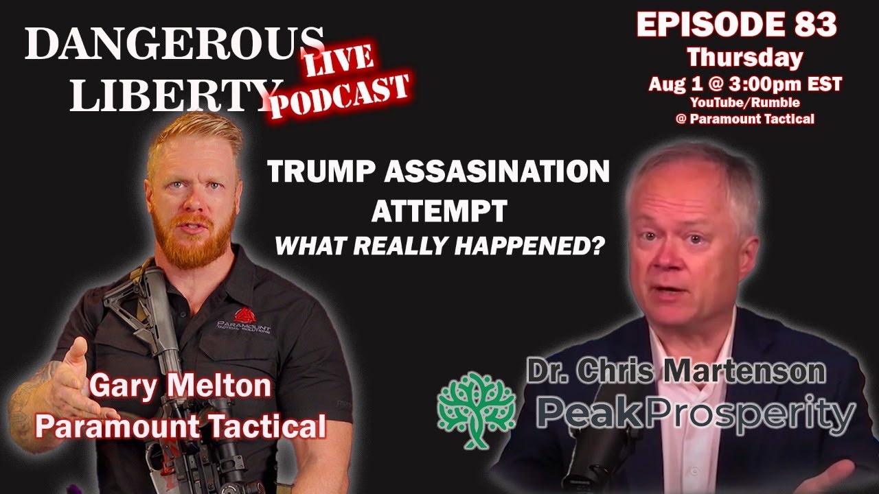 Dangerous Liberty Ep83 - Dr. Chris Martenson From Peak Prosperity Trump ...